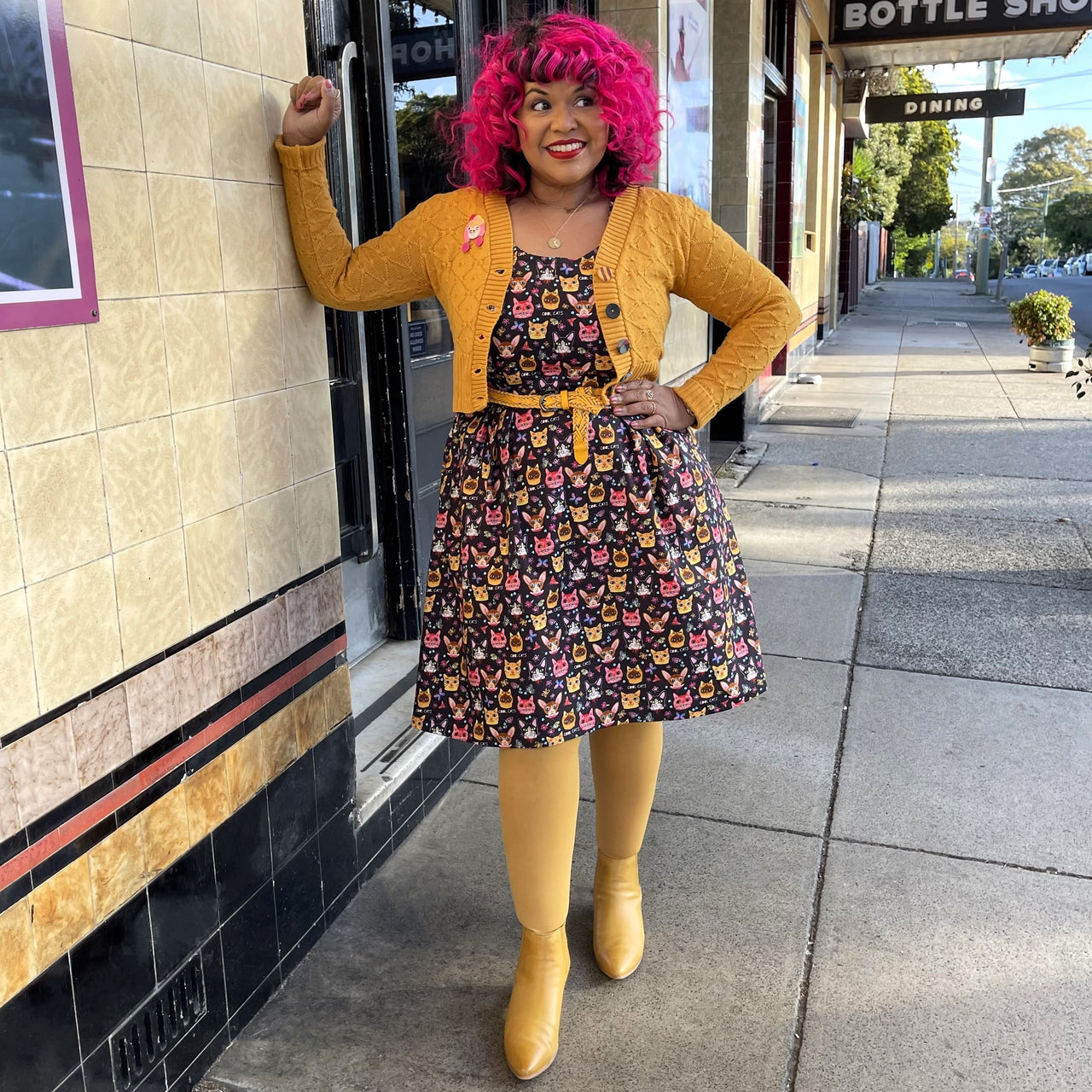 Opaque Mustard Yellow Coloured Tights | Snag – Snag Canada