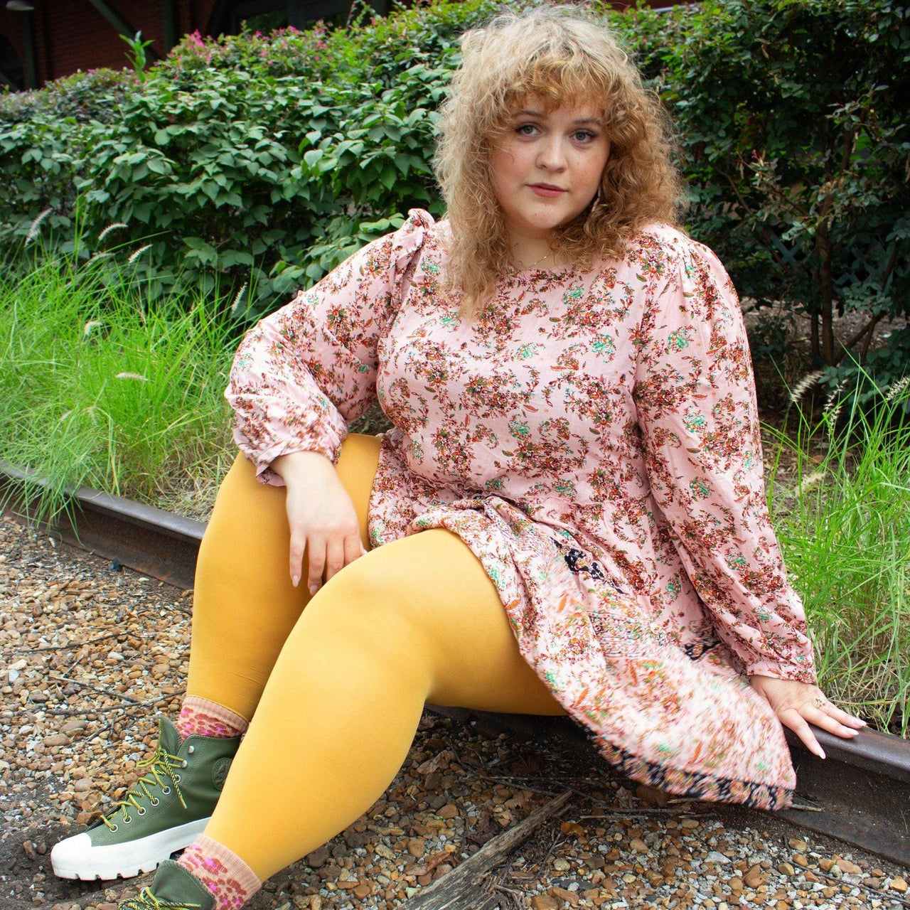 Opaque Mustard Yellow Coloured Tights | Snag – Snag Canada